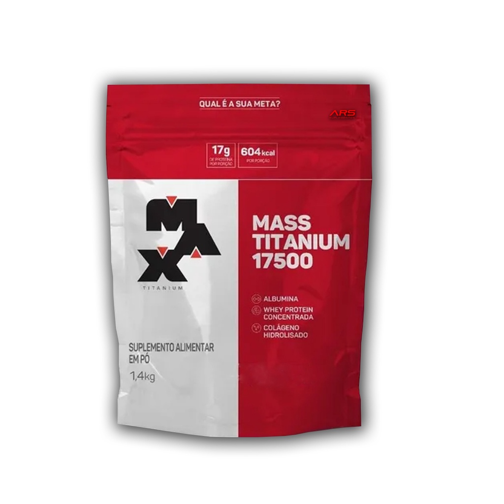 Hipercalorico 1,4 kg 17500 Mass Titanium - Max Titanium | Shopee Brasil