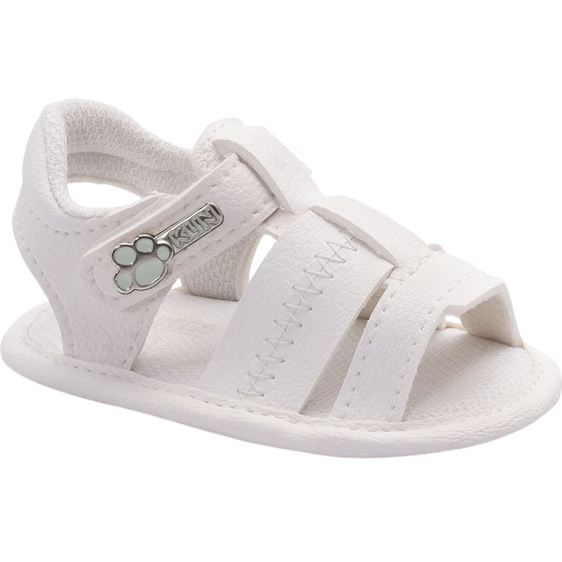 Sandalia Infantil Klin Baby Biju Branco | Shopee Brasil