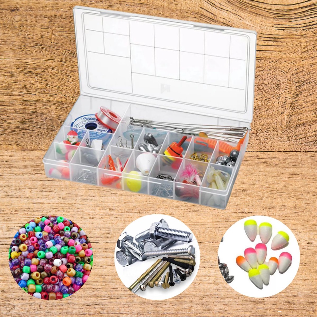 Estojo Organizador Com Bastante Diversorias Para Strass Unhas Parafusos ...