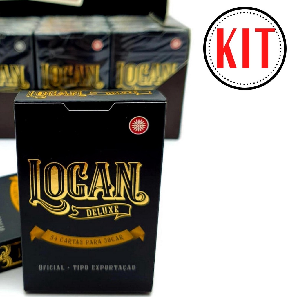 Caixa Jogo de Cartas Baralho Logan Deluxe | Shopee Brasil