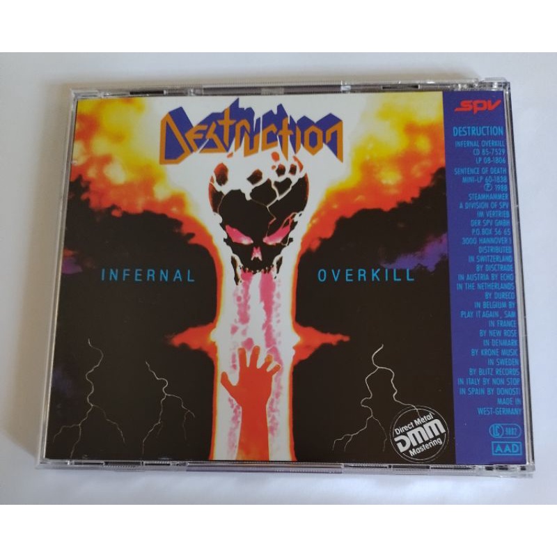 Destruction - Infernal Overkill e Sentence Of Death CD ( Sodom Kreator ...