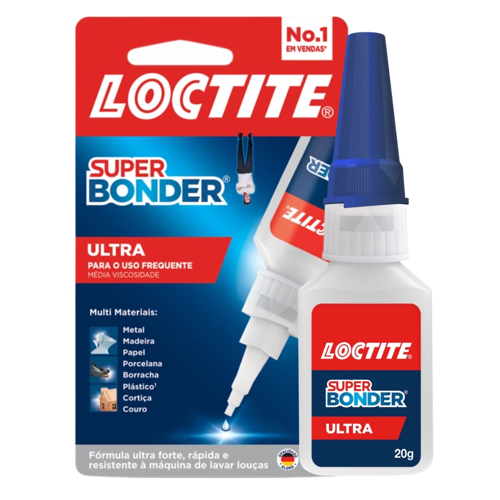 COLA INSTANTANEA SUPER BONDER ORIGINAL ULTRA 20g LOCTITE | Shopee Brasil