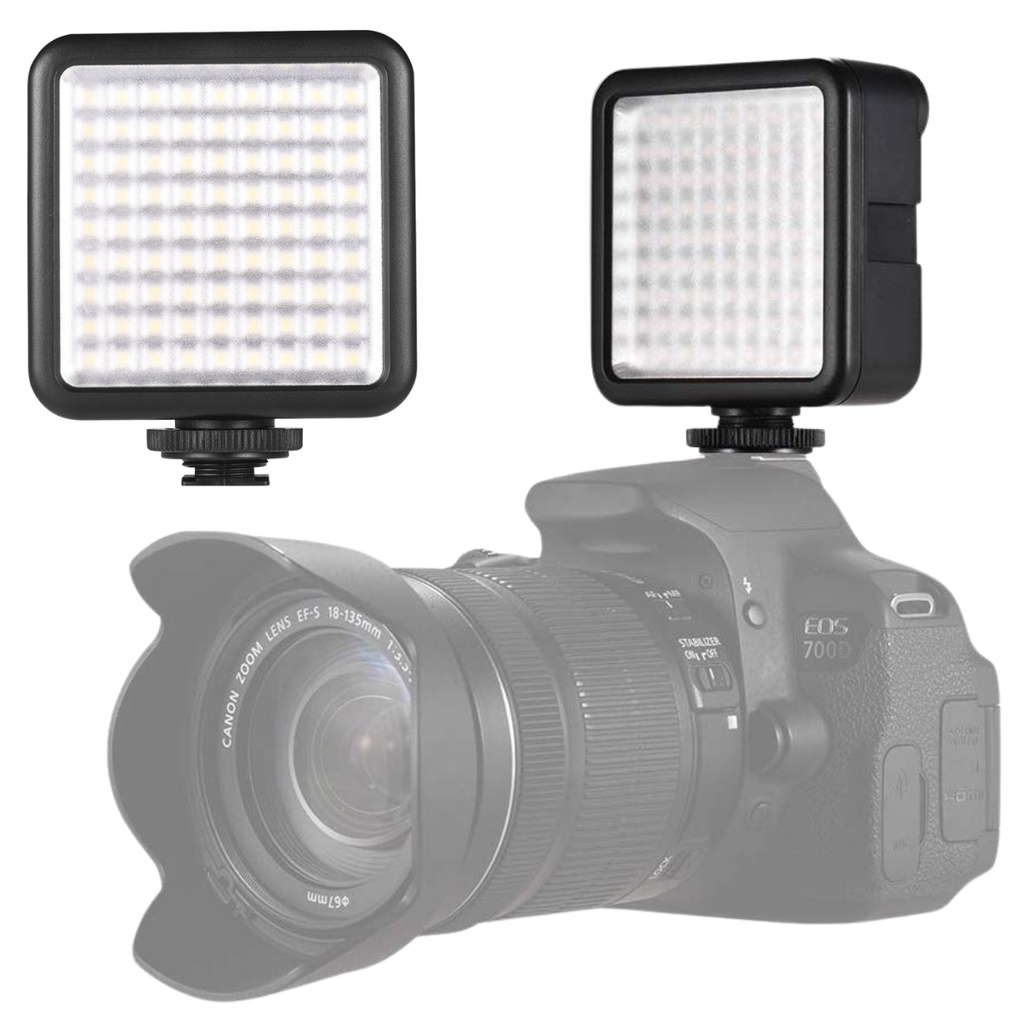 Luz Iluminação 81 Leds Câmeras Dslr Canon Nikon Gopro Flash | Shopee Brasil