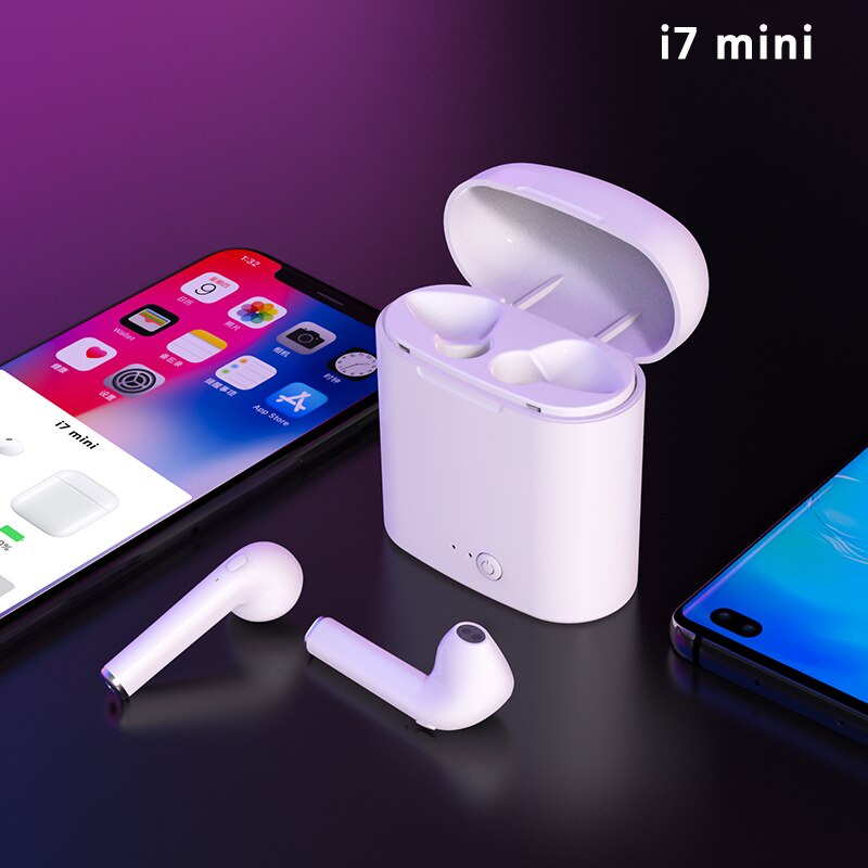 Fone de ouvido Bluetooth i7 Mini Atualizado Upgraded IOS Android - JÁ NO BRASIL | Shopee Brasil