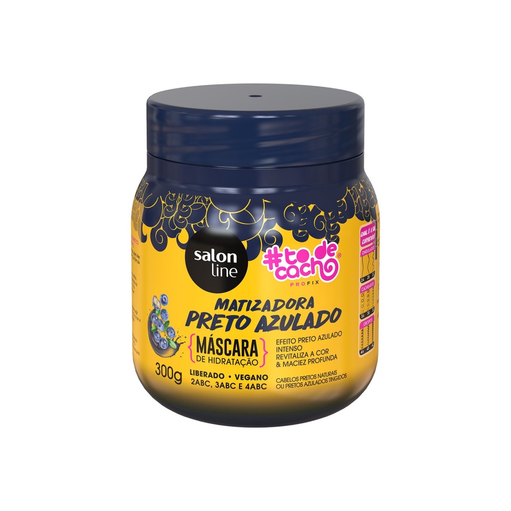 Máscara Matizadora Preto Azulado Salon Line 300g | Shopee Brasil