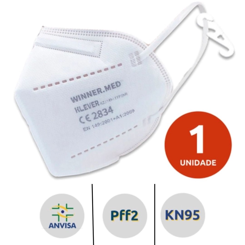 Máscara KN95 Proteção Facial Descartável 5 Camadas Respiratória ...