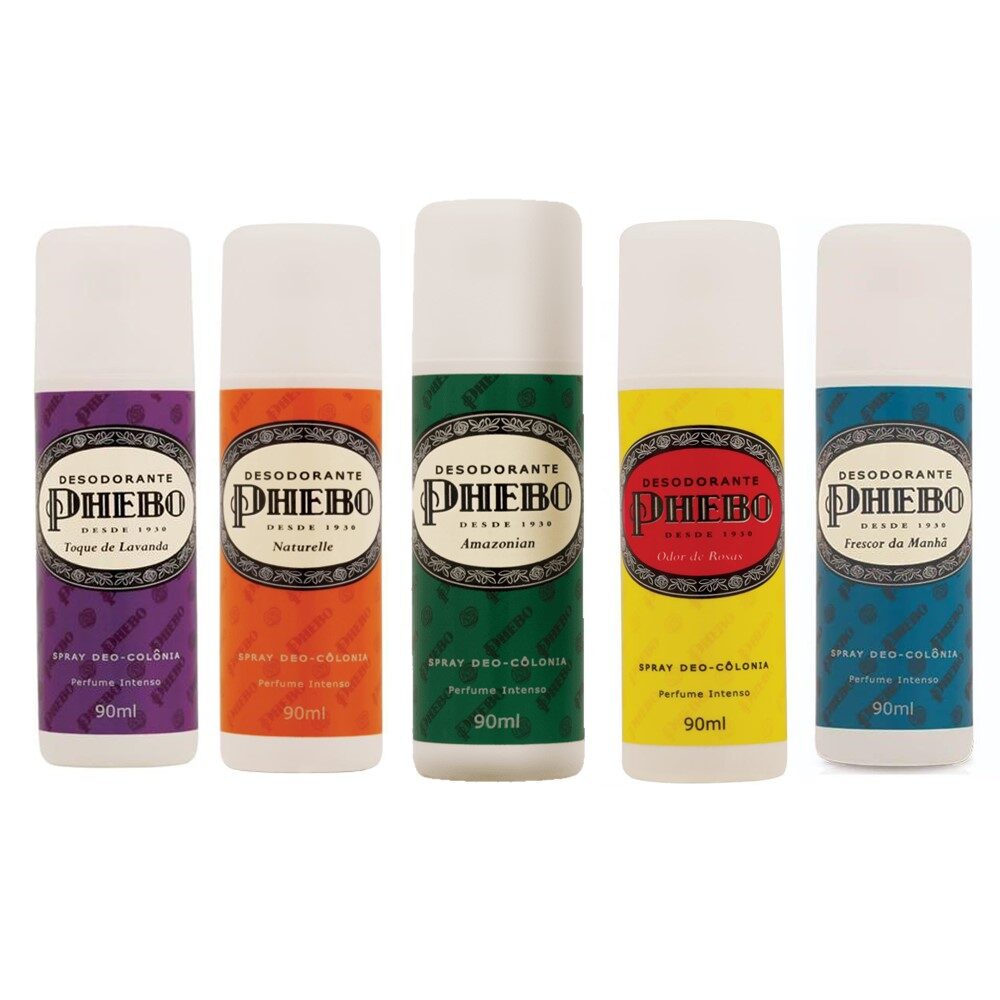 Desodorante Spray Phebo Perfume Intenso Deo-Colônia 90ml | Shopee Brasil