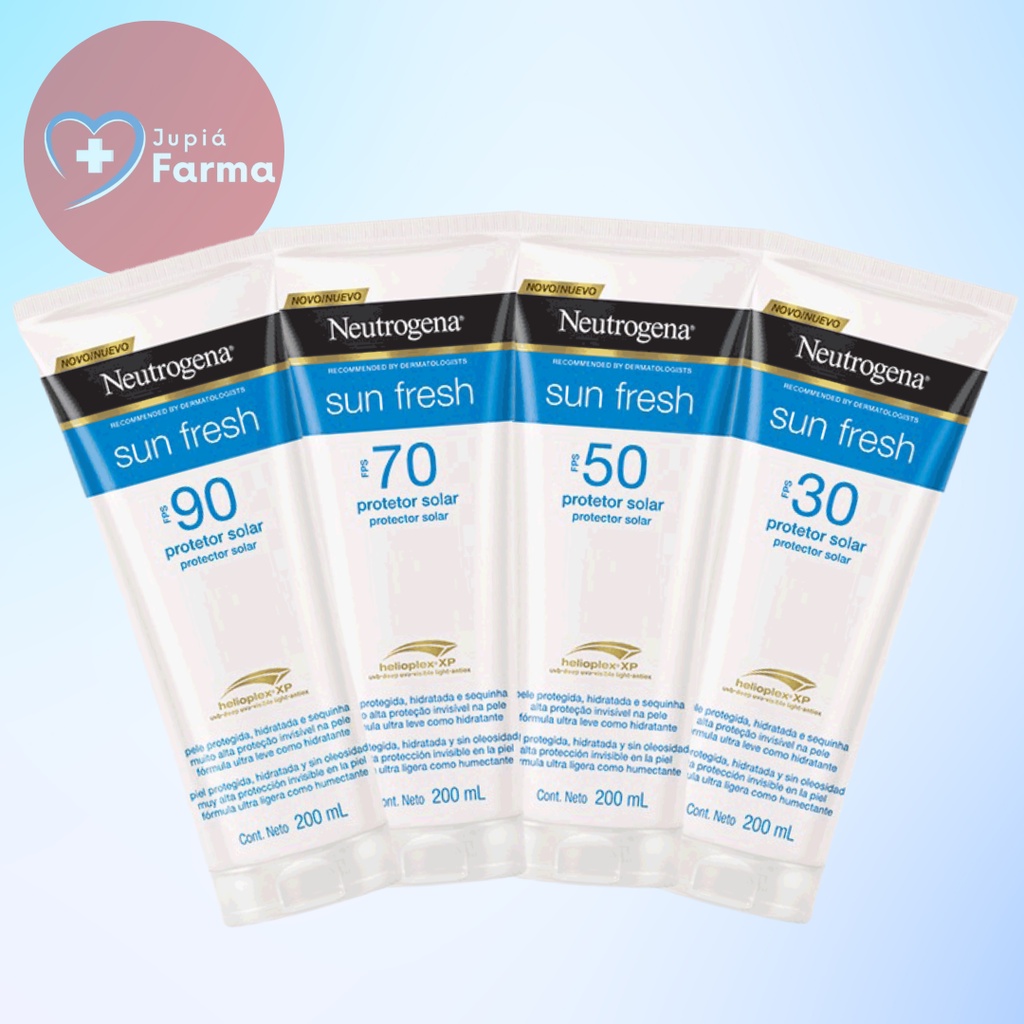 Neutrogena Sun Fresh Protetor Solar ESCOLHA FPS 30 / 50 / 70 / 90 ...