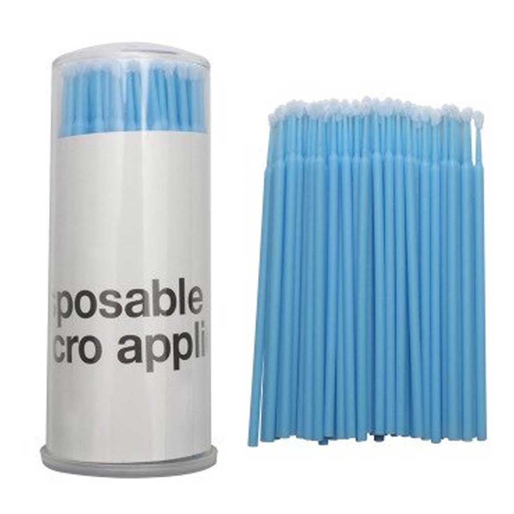 Cotonete Bastonete MIcrobrush Com 100 Unidades com Tubo- Azul ...