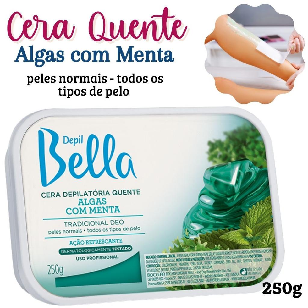 Cera Elastica Quente Depilatoria Tradicional Algas E Menta 250g ...