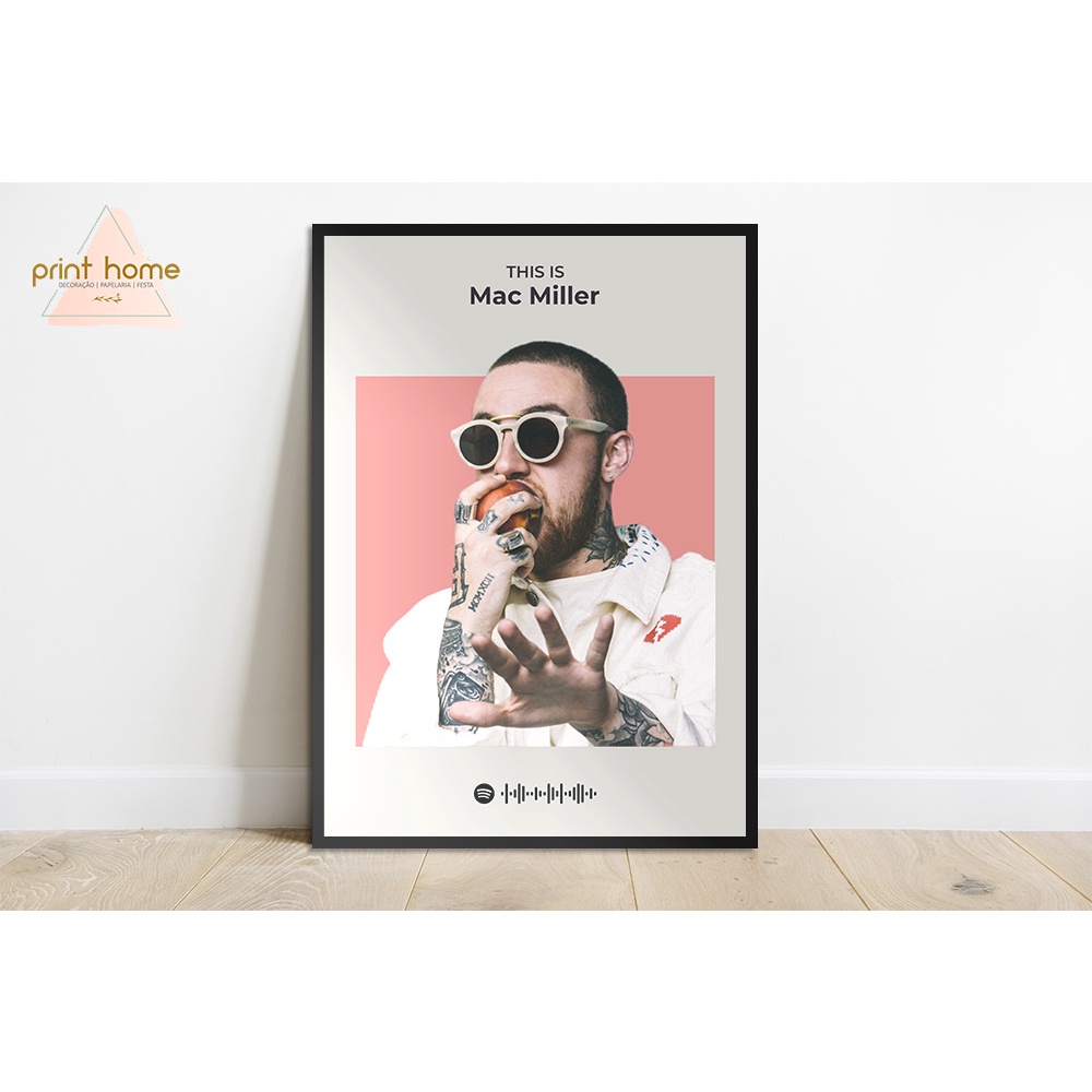 Quadro Placa MDF Poster Spotify This is MAC MILLER | Shopee Brasil