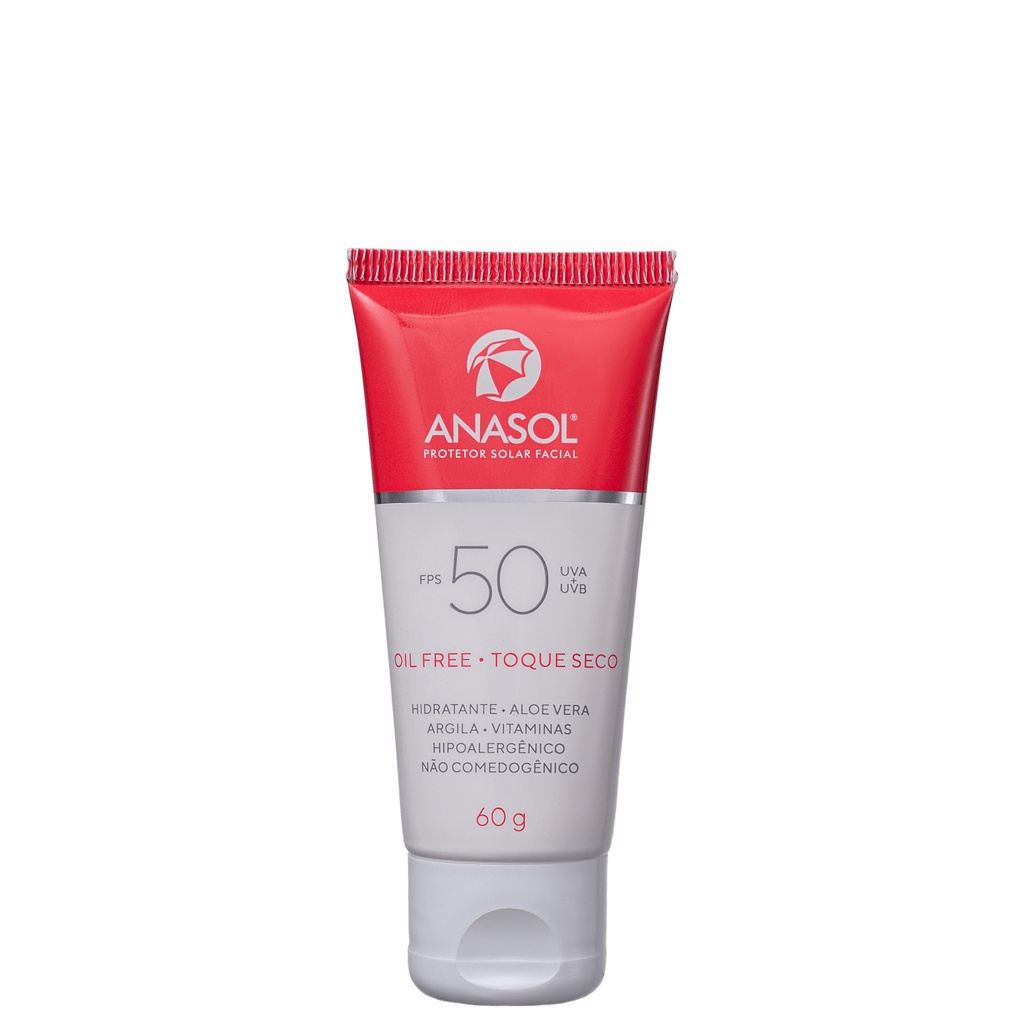 Protetor Solar Anasol FPS 50 Facial 60g | Shopee Brasil