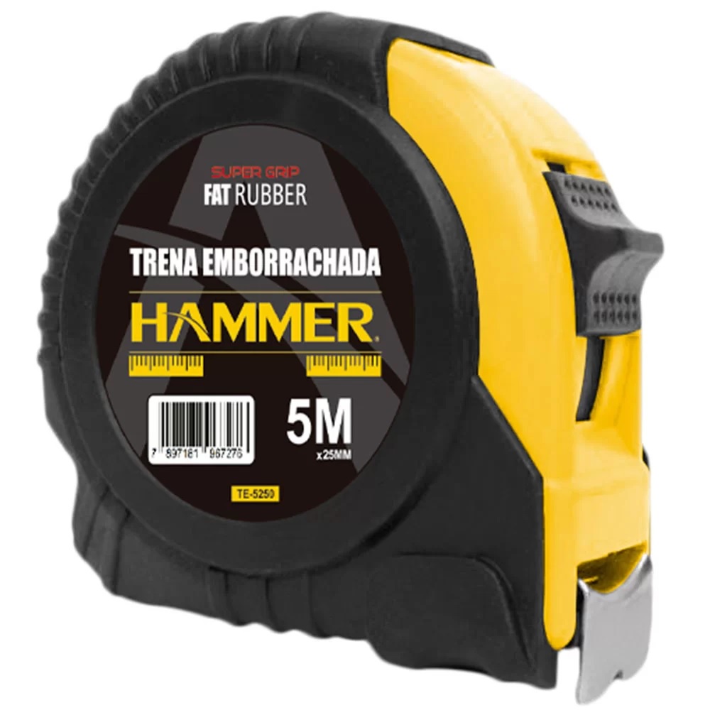 Trena Emborrachada Hammer Super Gripper 5 Metros 5m X 19mm | Shopee Brasil