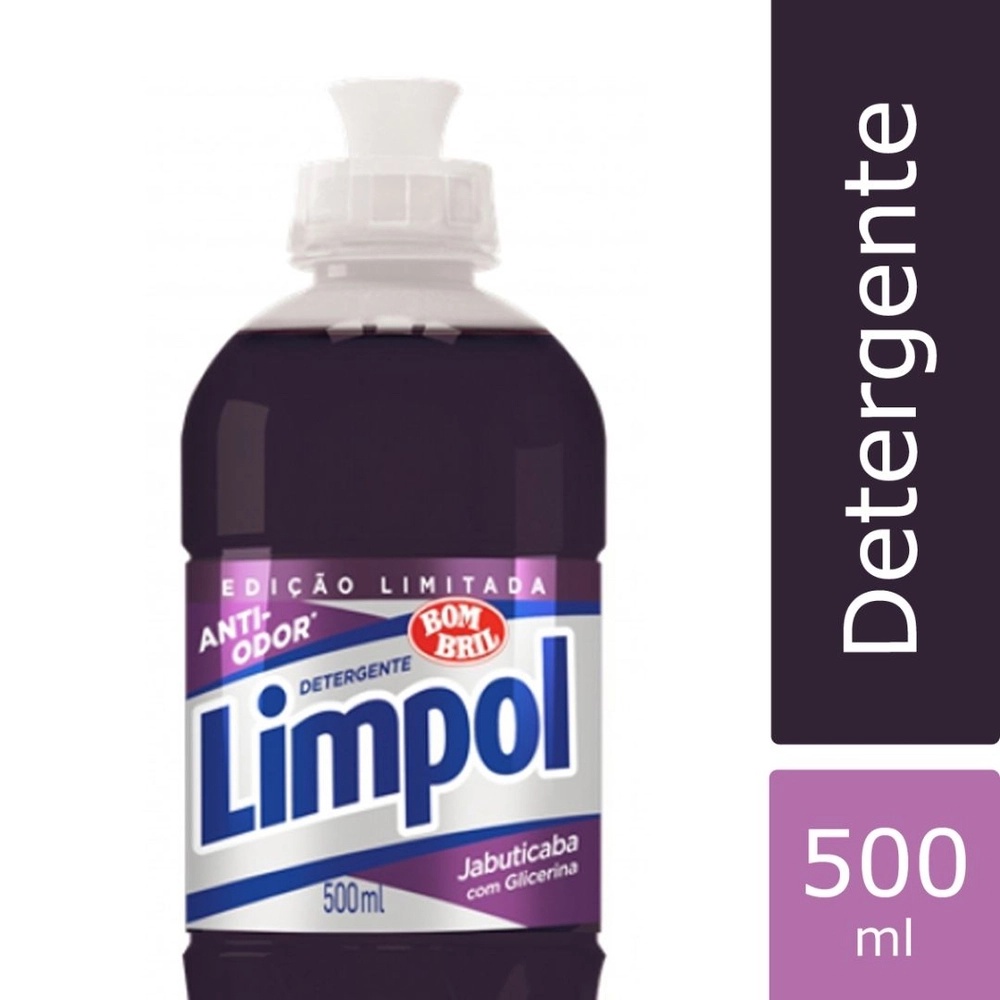 Detergente Líquido Squeeze de Jabuticaba 500ml Limpol | Shopee Brasil