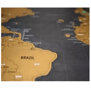 Mapa Mundo Raspadinha Grande Mapa Mundi De Raspar Viagens | Shopee Brasil