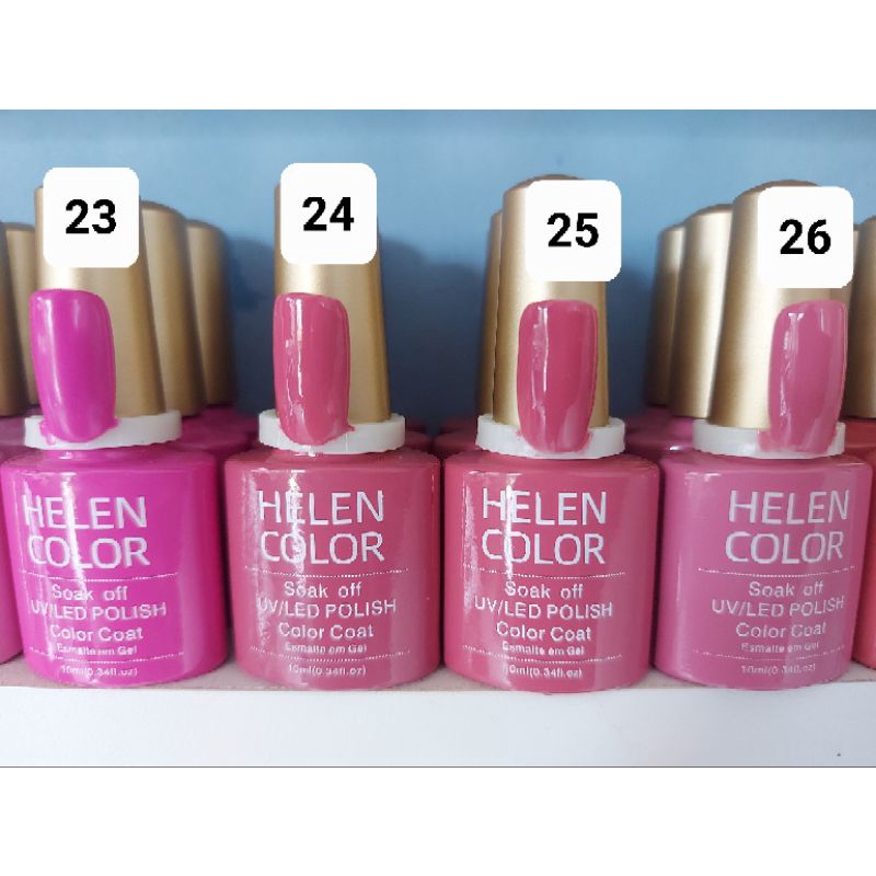 Esmalte em gel Helen Color 10ml unitário | Shopee Brasil
