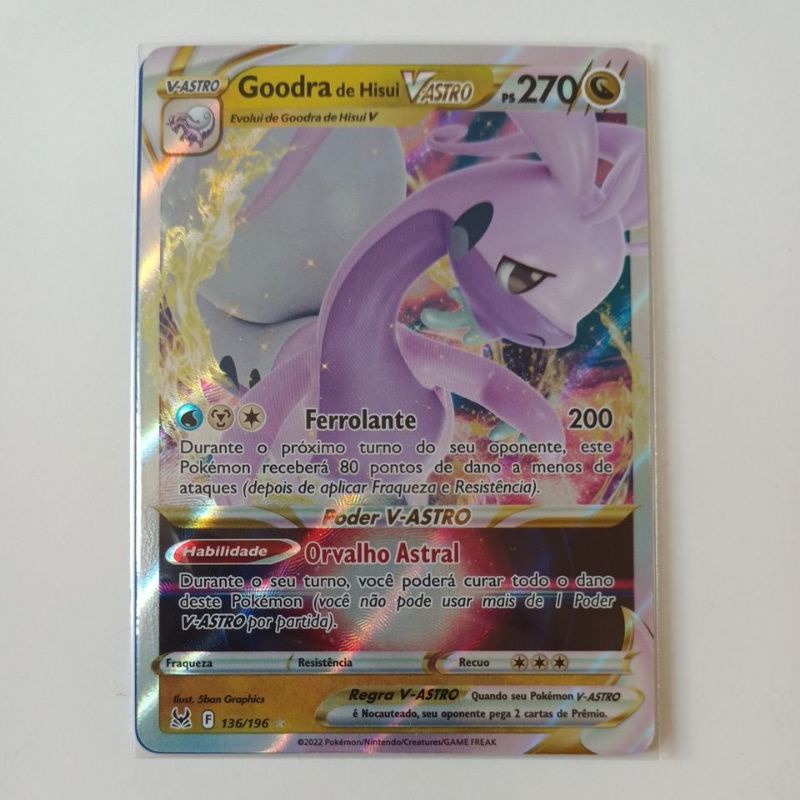 Carta Pokemon Goodra de Hisui Vastro 136/196 Origem Perdida | Shopee Brasil Carta Pokemon Goodra de Hisui Vastro 136/196 Origem Perdida | Shopee Brasil