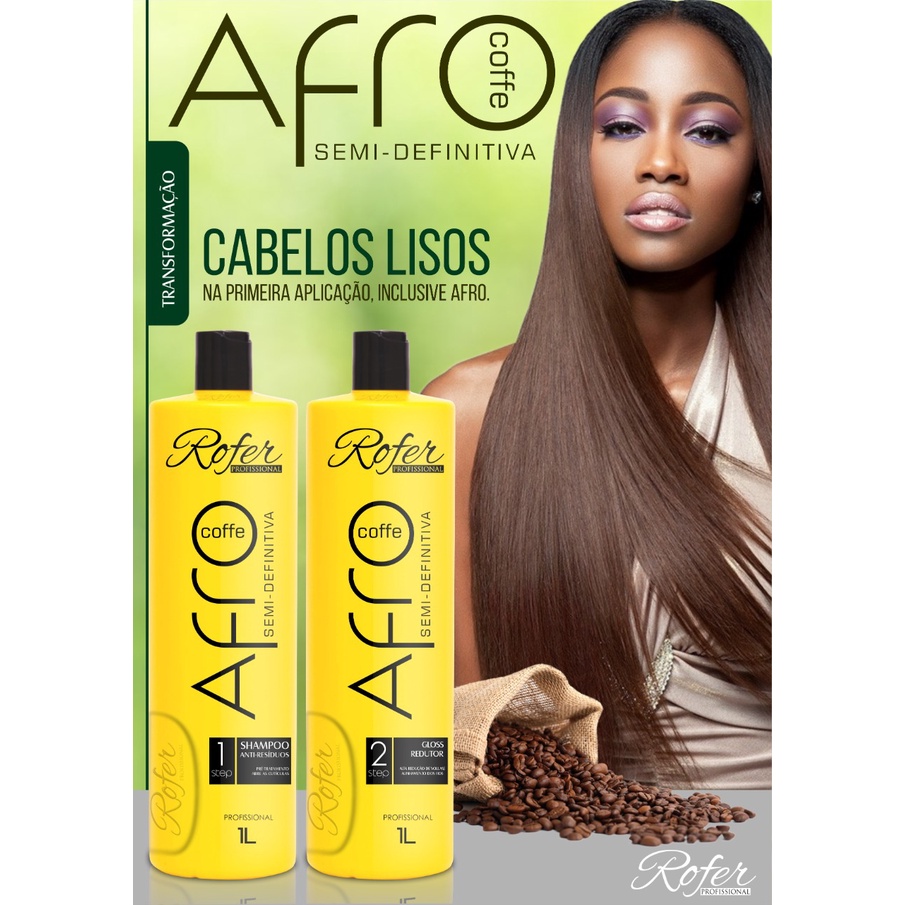 Kit Pogressiva Rofer Profissional de 01 Litro - Semi Definitiva - Alisa ...