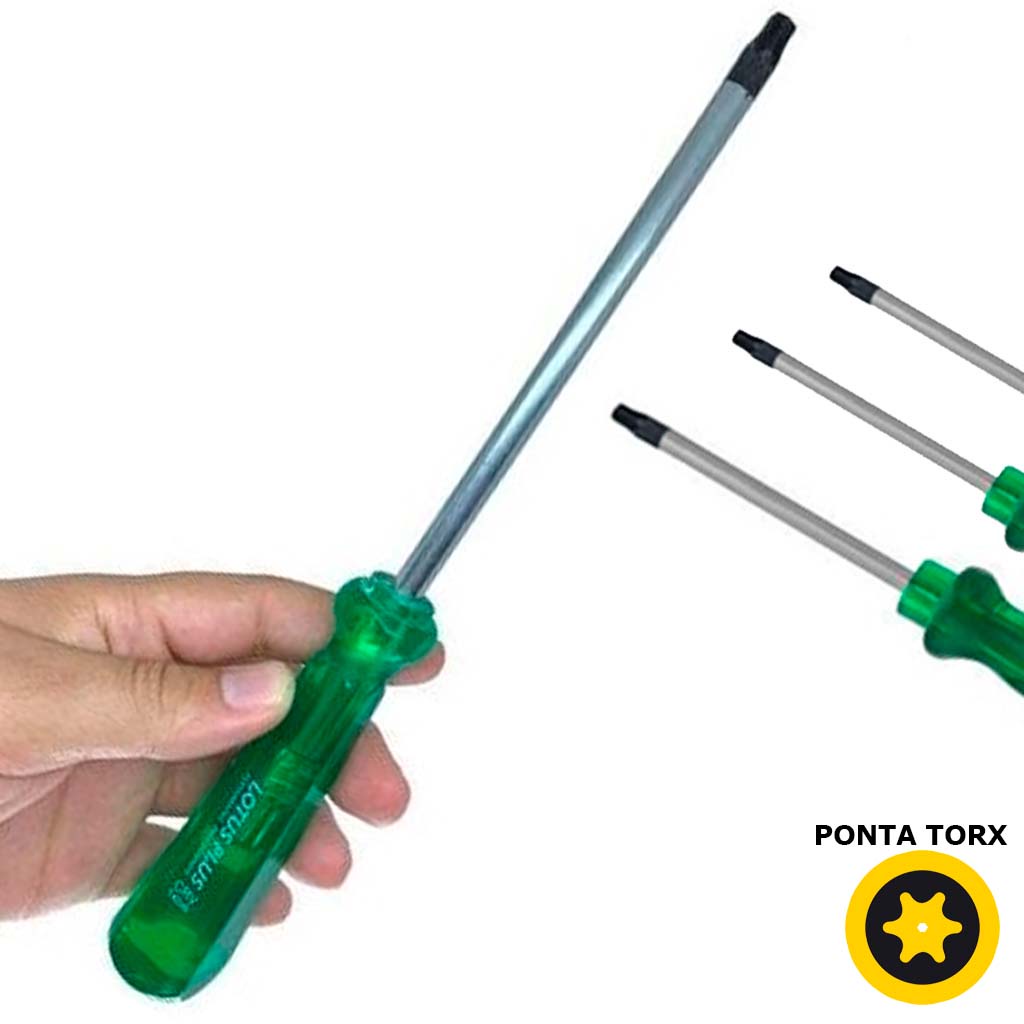 Chave De Torx Cromo Vanádio 10 A 45 mm Profissional Vários Tamanhos Com ...