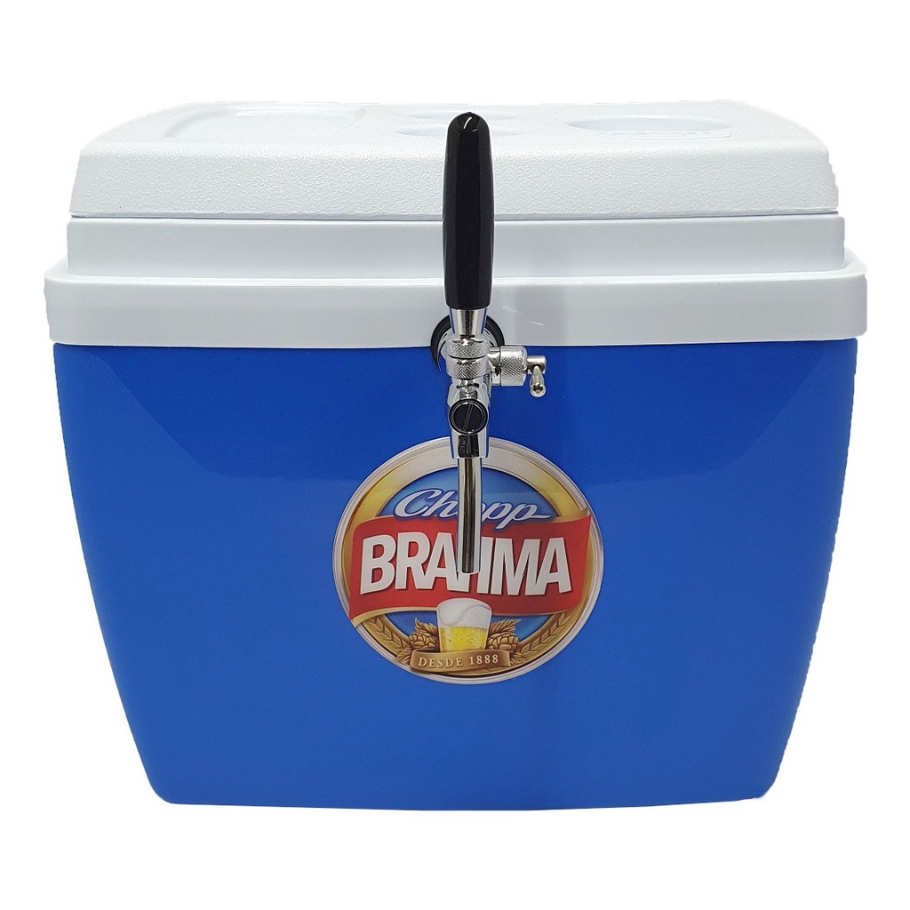 Caixa Térmica Cooler A Gelo Portátil Para Extração Chopp | Shopee Brasil