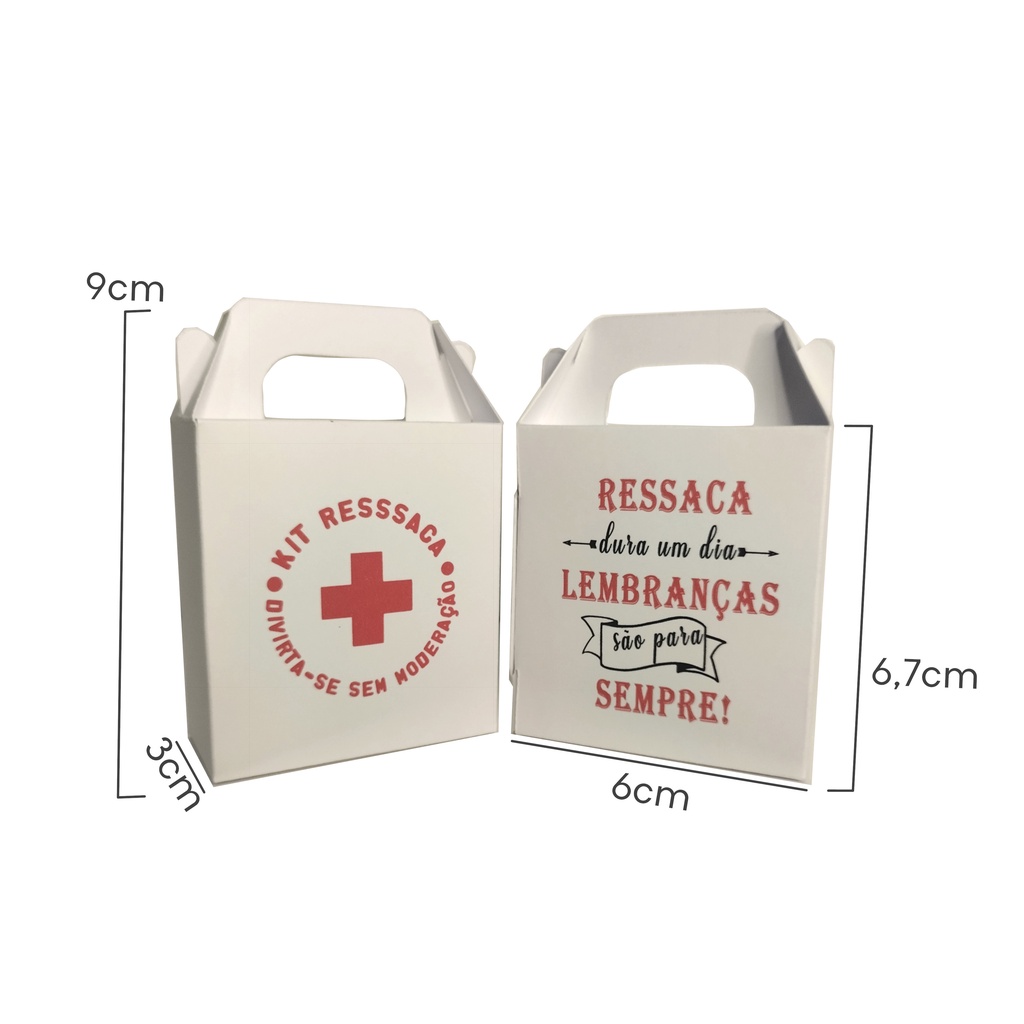 Caixinha para Kit Ressaca Caixinha Lembrancinha de festas | Shopee Brasil
