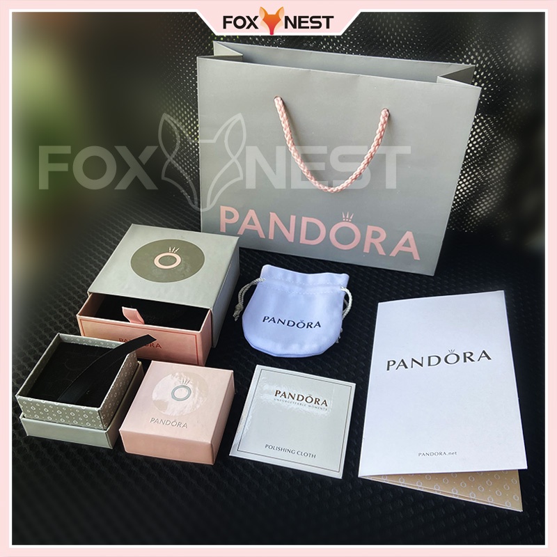 Novo Pacote Pandora Embalagem Pulseira Anel Caixa De Papel De Embrulho ...