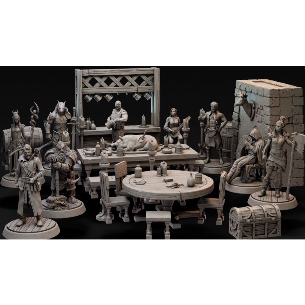 Miniatura RPG de boas vindas Loot Studios escala de 32mm | Shopee Brasil