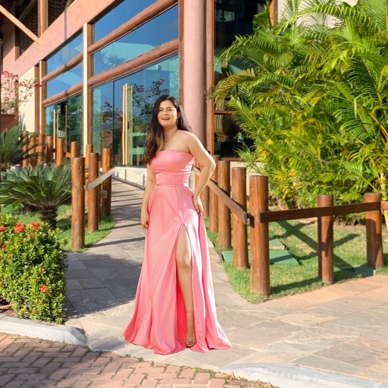 Vestido de festa Cami rose D’arlet madrinha casamento formatura 15 anos ...