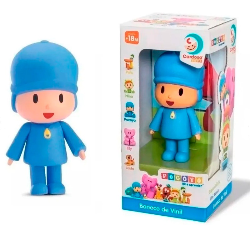 Boneco da turma do Pocoyo De Vinil Pocoyo Nina Pato Loula Elly Fred ou ...