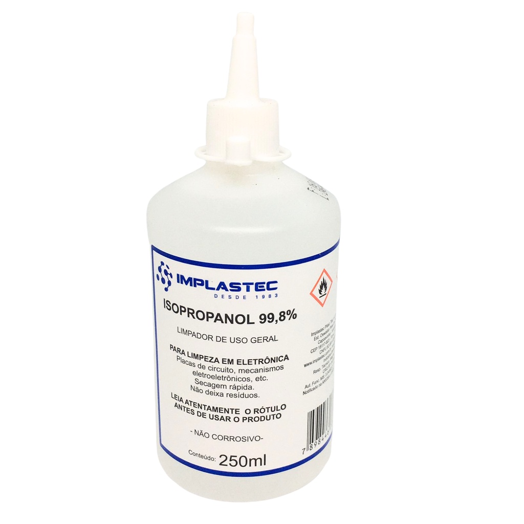 Alcool Isopropilico 99,8% Puro Isopropanol Limpeza Eletronica de Uso ... Alcool Isopropilico 99,8% Puro Isopropanol Limpeza Eletronica de Uso ...