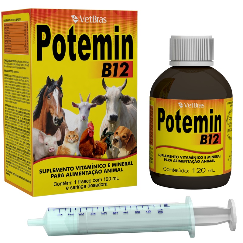 Potemin B12 Suplemento vitaminico 120ml | Shopee Brasil