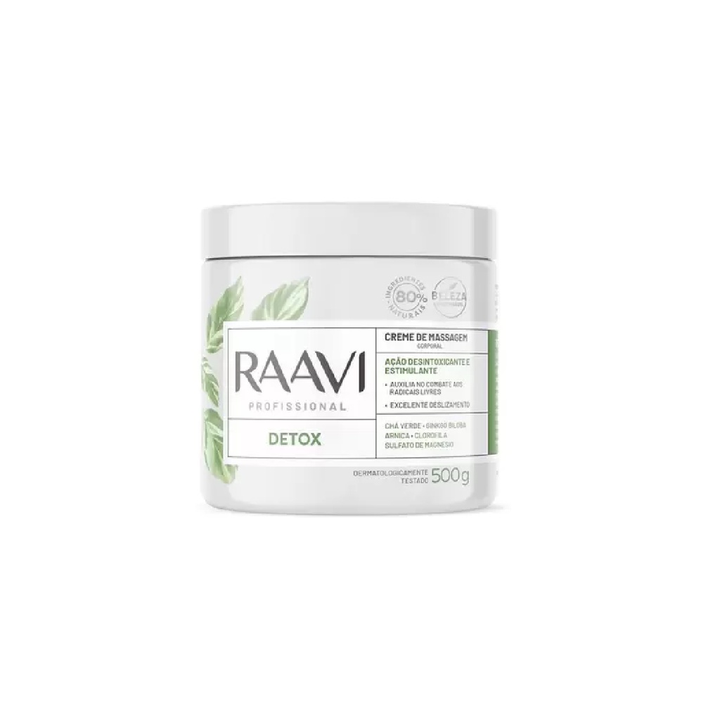 Raavi Creme De Massagem Detox 500g | Shopee Brasil
