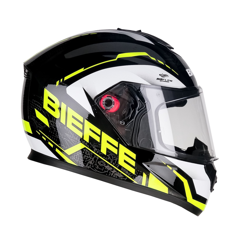 Capacete Bieffe B12 Naked Preto com Amarelo | Shopee Brasil