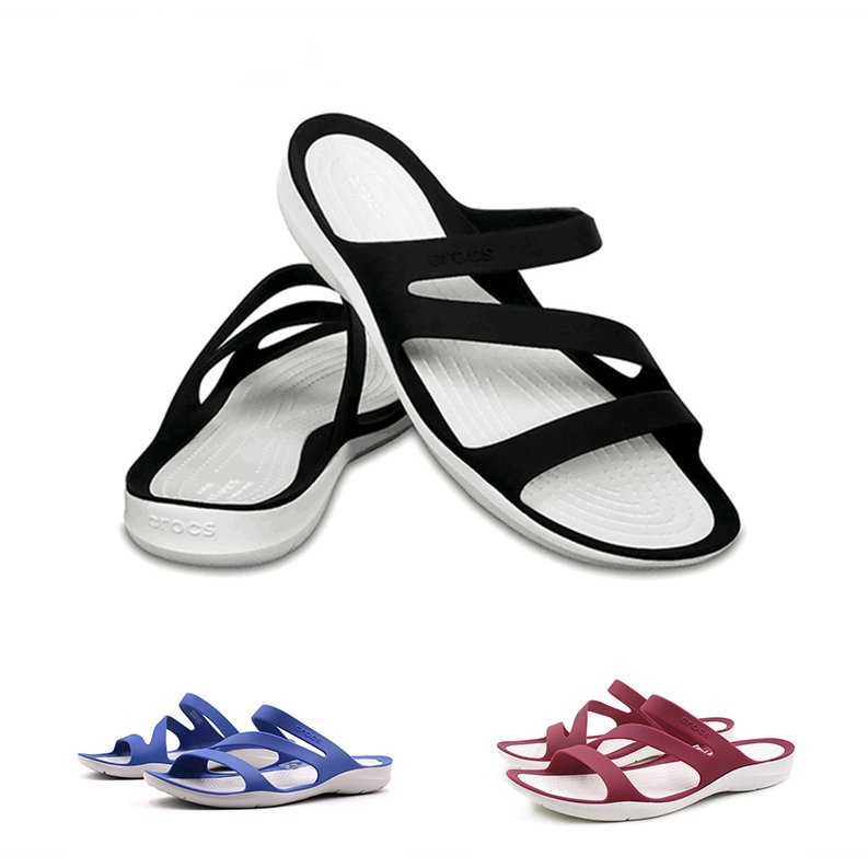 Crocs Swiftwater Sapatos De Praia Femininos | Shopee Brasil