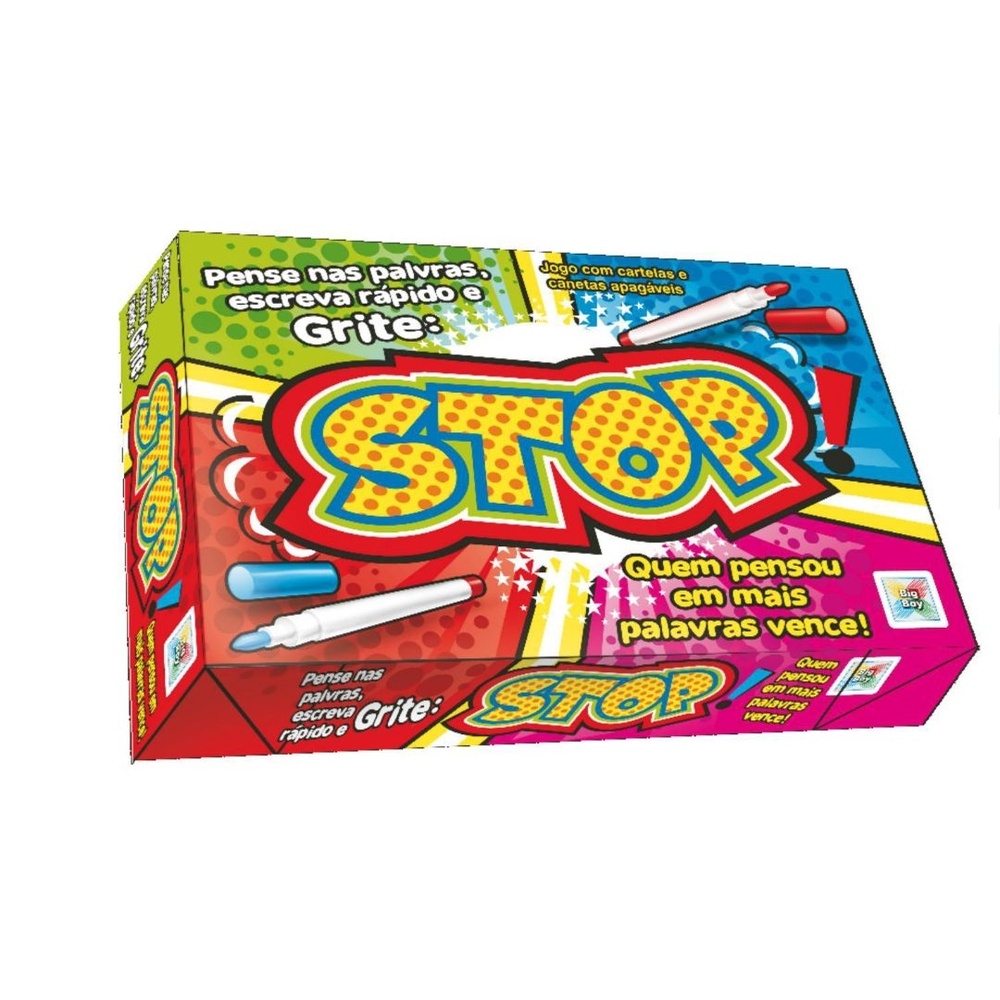 Jogo STOP C/ Cartelas e Roleta 2084 Big Boy | Shopee Brasil