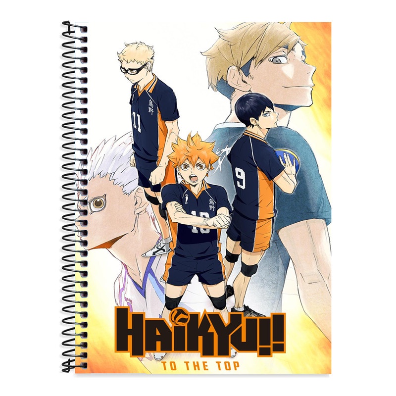Caderno Haikyuu 10 Matérias 200 Folhas Capa Dura | Shopee Brasil