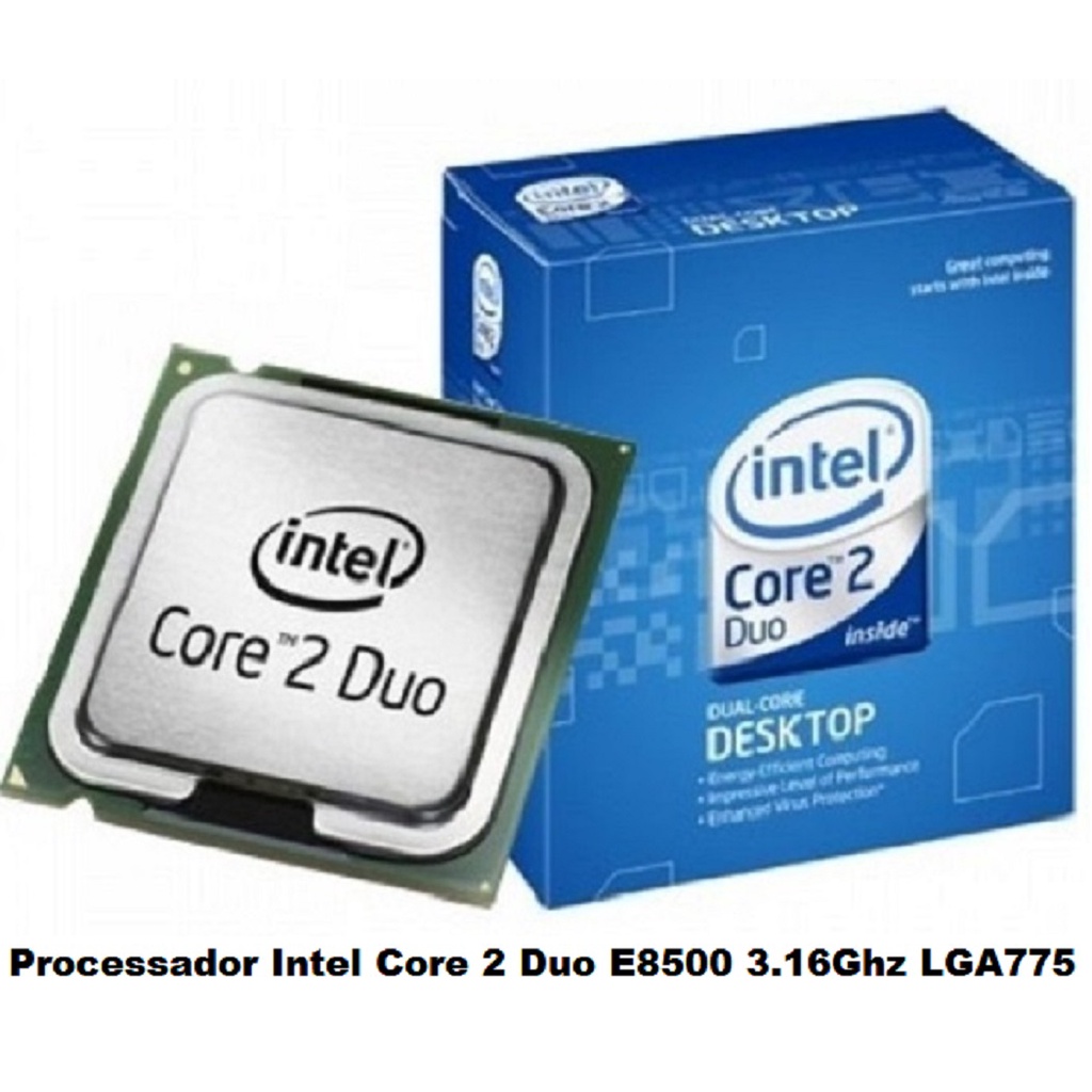 Processador Intel Core 2 Duo E8500 3.16 Ghz LGA775 para Pcs | Shopee Brasil