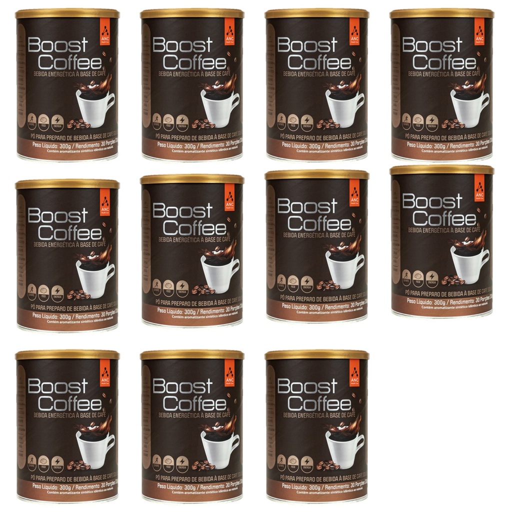 Kit Boost Coffee 300g ANC - 11 Unidades COM INGREDIENTES PREMIUM ...