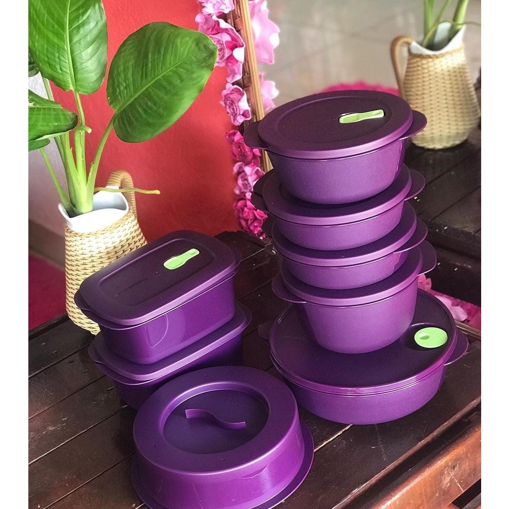 Tupperware/tapuer/tapue/tapoe/pote PDA microwave 8peças | Shopee Brasil
