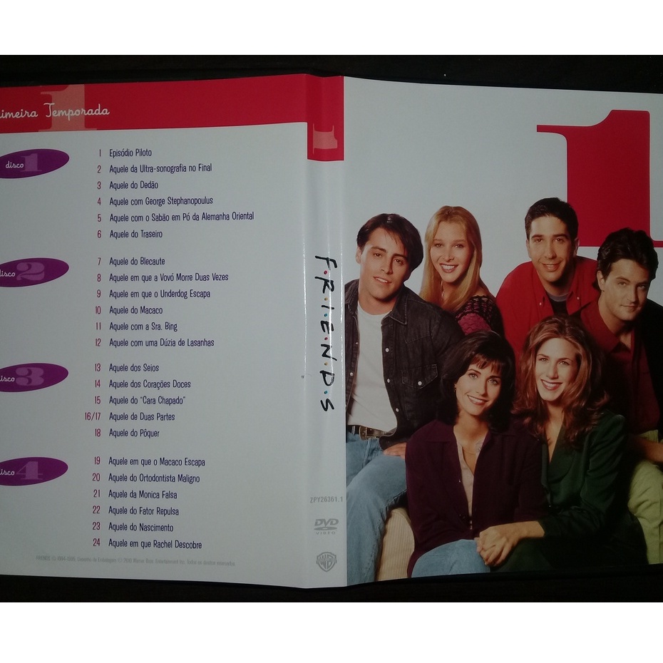 DVDS ORIGINAL - FRIENDS - 1 TEMPORADA COMPLETA (4DVD) | Shopee Brasil