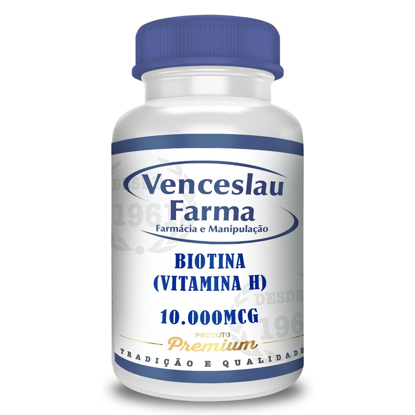 Vitamina H ( Biotina) 10.000mcg 180caps | Shopee Brasil