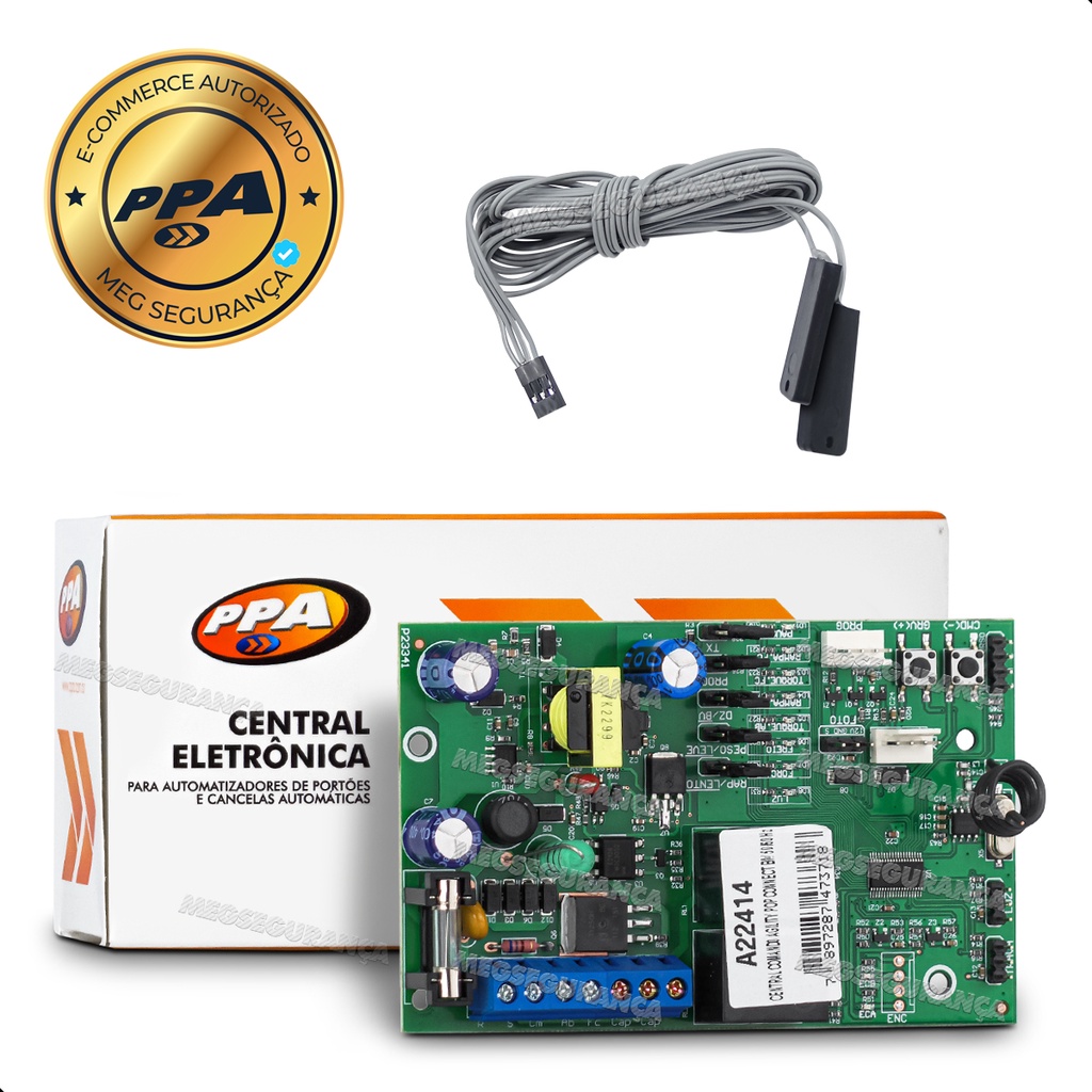Kit Central De Comando Placa Portão Ppa Pop Fim De Curso Basculante ... Kit Central De Comando Placa Portão Ppa Pop Fim De Curso Basculante ...