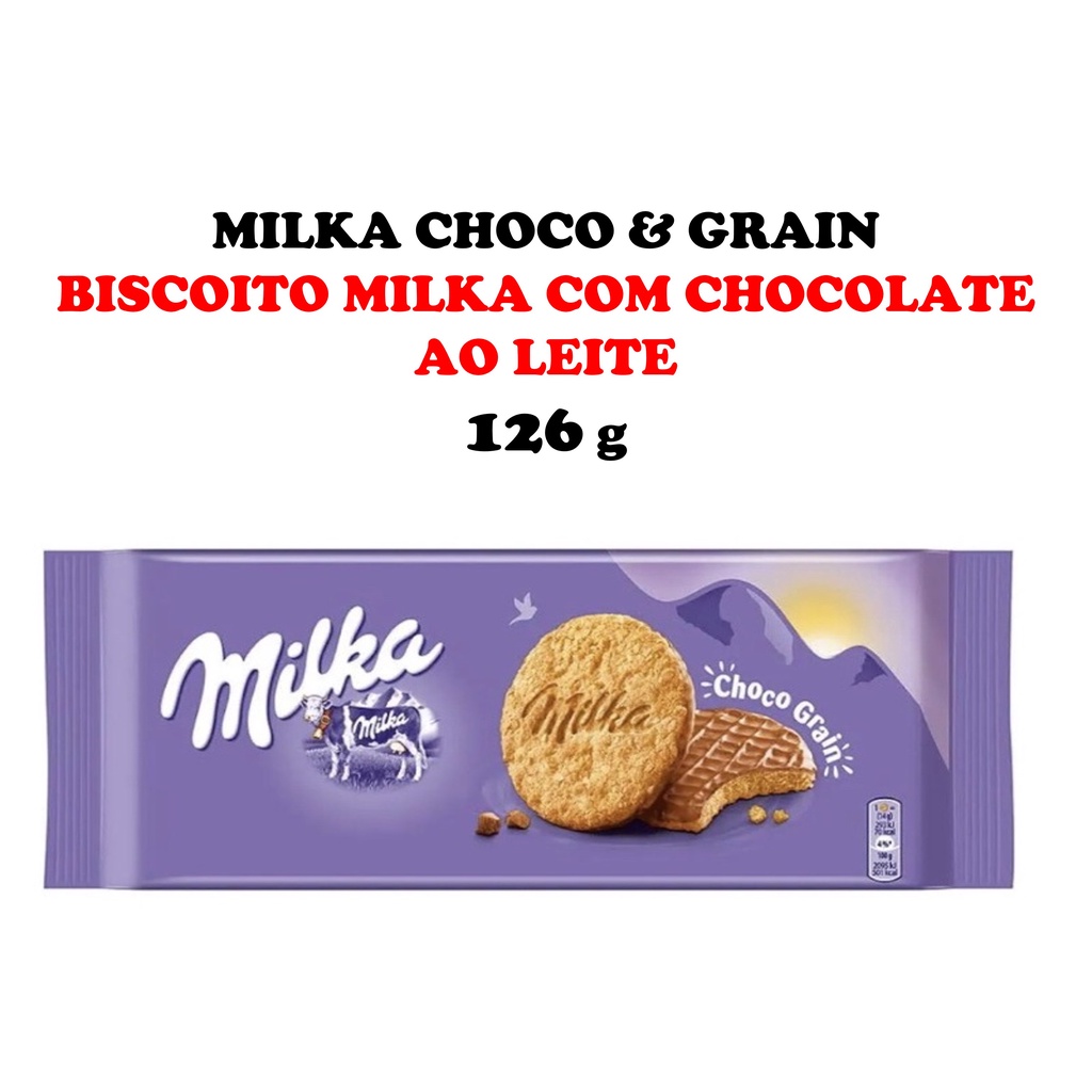 Biscoito Milka Choco Grain 126g | Shopee Brasil