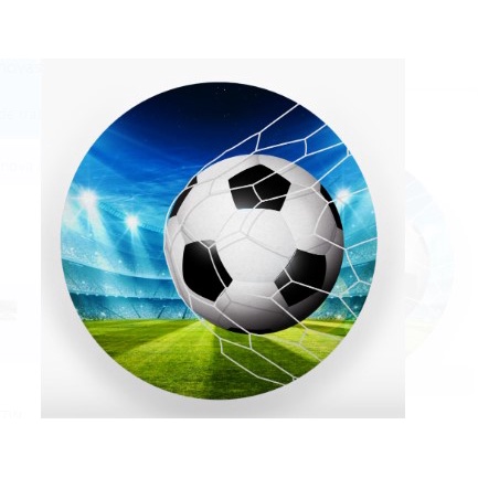Painel De Festa Redondo Sublimado Em Tecido Tema Futebol Bola | Shopee ...