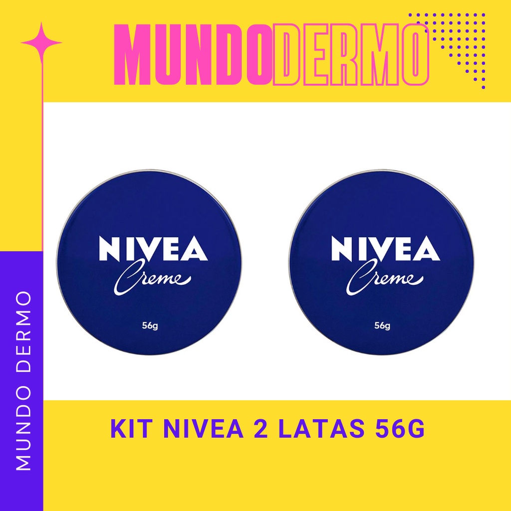 KIT CREME HIDRATANTE NIVEA LATA 29G/56G | Shopee Brasil