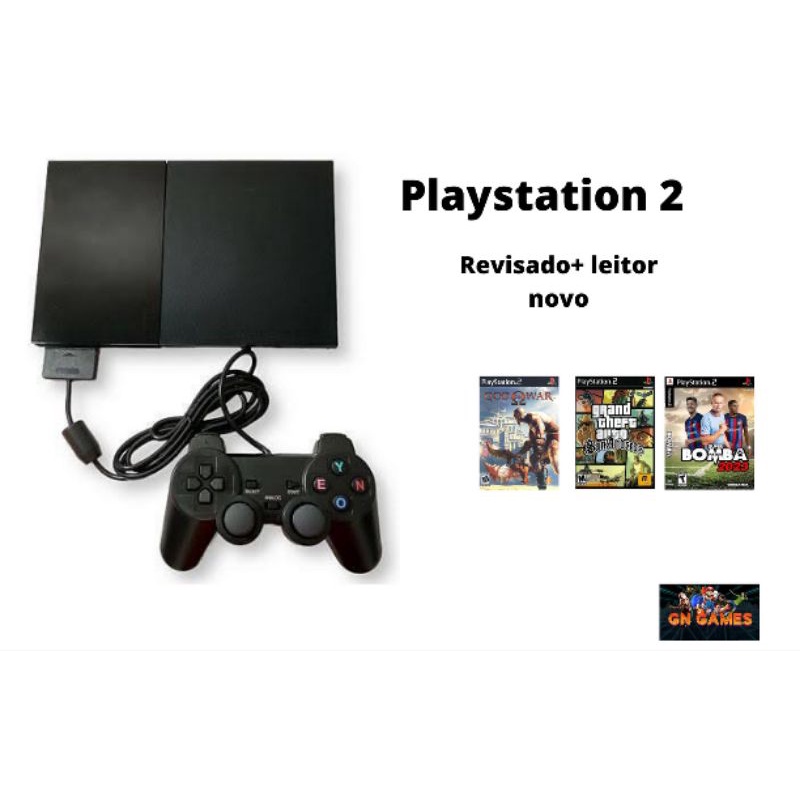 Playstation 2 Desbloqueado semi-novo | Shopee Brasil