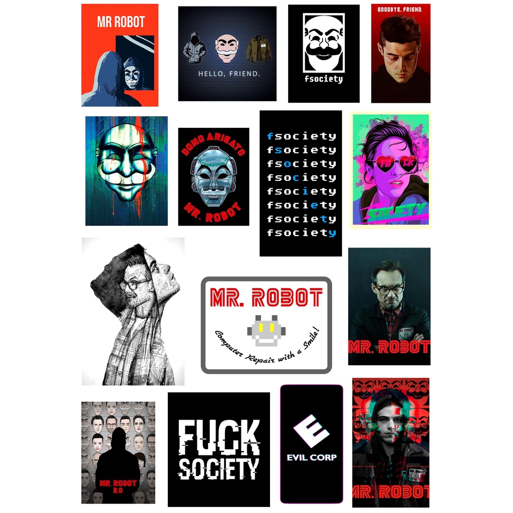 Adesivos Mr Robot | Shopee Brasil