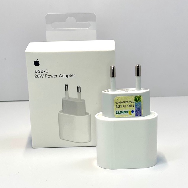 Fonte Usb-c 20w Apple original Fast charger 1 Ano de garantia | Shopee ...