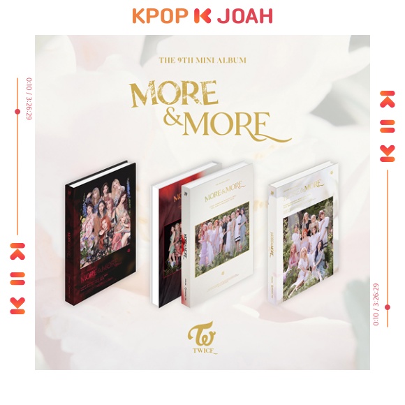 TWICE - Mini 9th Album [MORE & MORE] (3 version SET) | Shopee Brasil