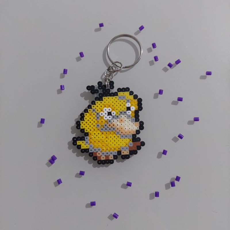 Chaveiro Pokemon Psyduck -Pixel Art/Perler beads | Shopee Brasil